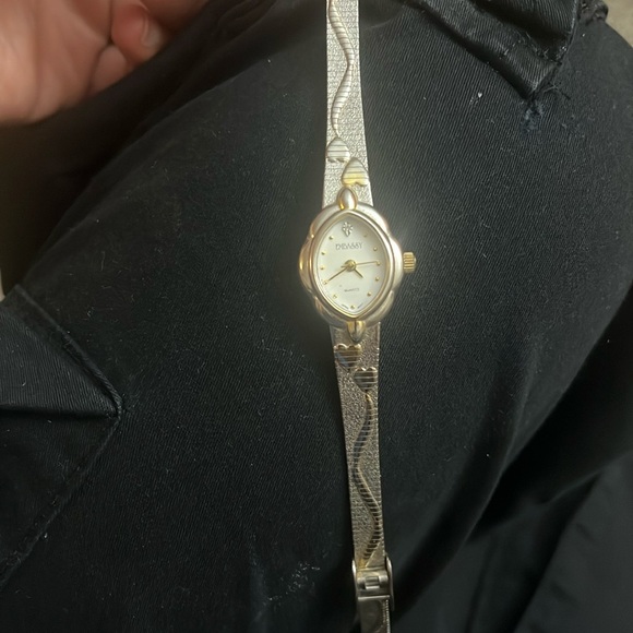 Accessories | Vintage Embassy Womans Watch Silver And Gold Detail ...